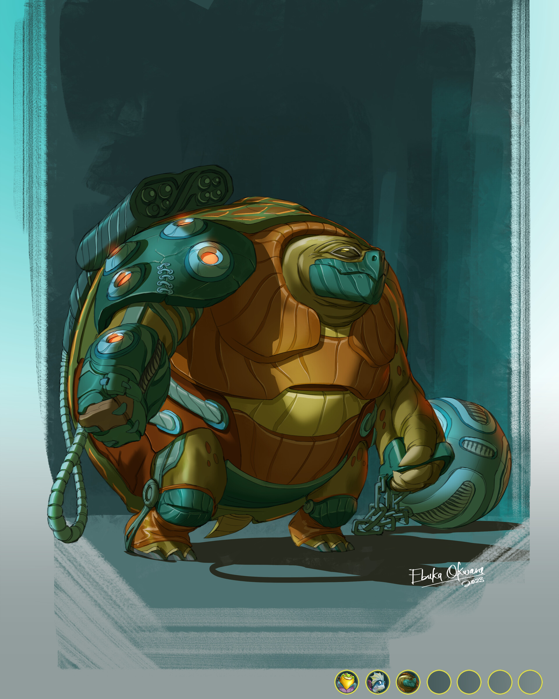 ArtStation - Snapping Turtle muscle