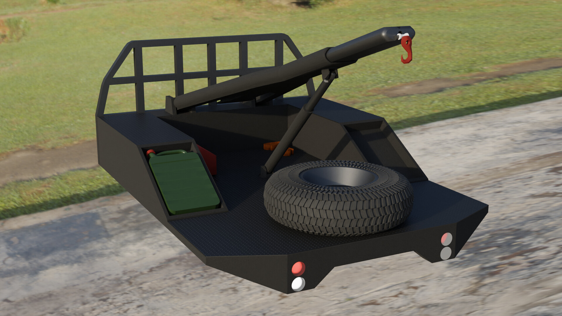 ArtStation - Tow Truck Rear