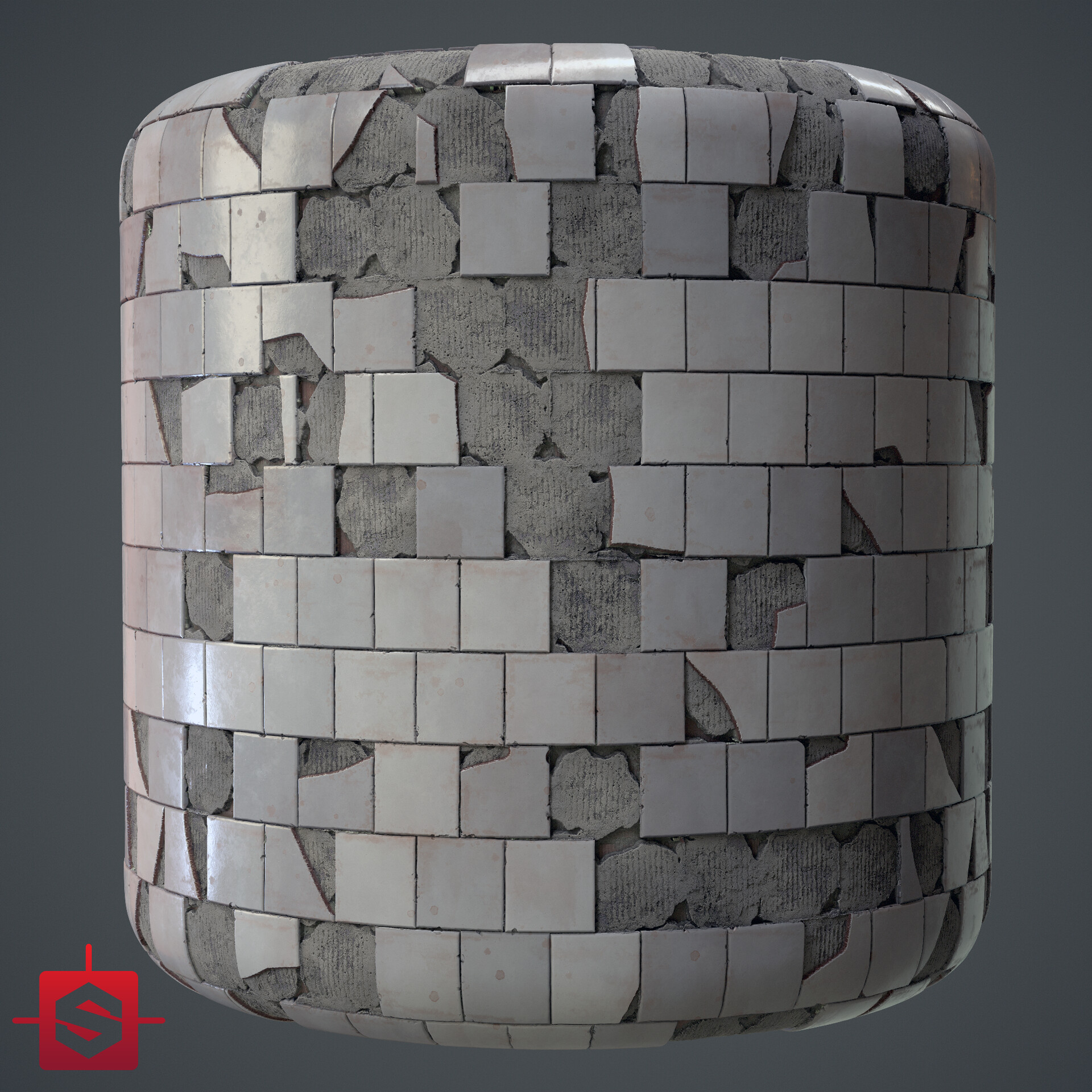 ArtStation - Broken Ceramic Tile