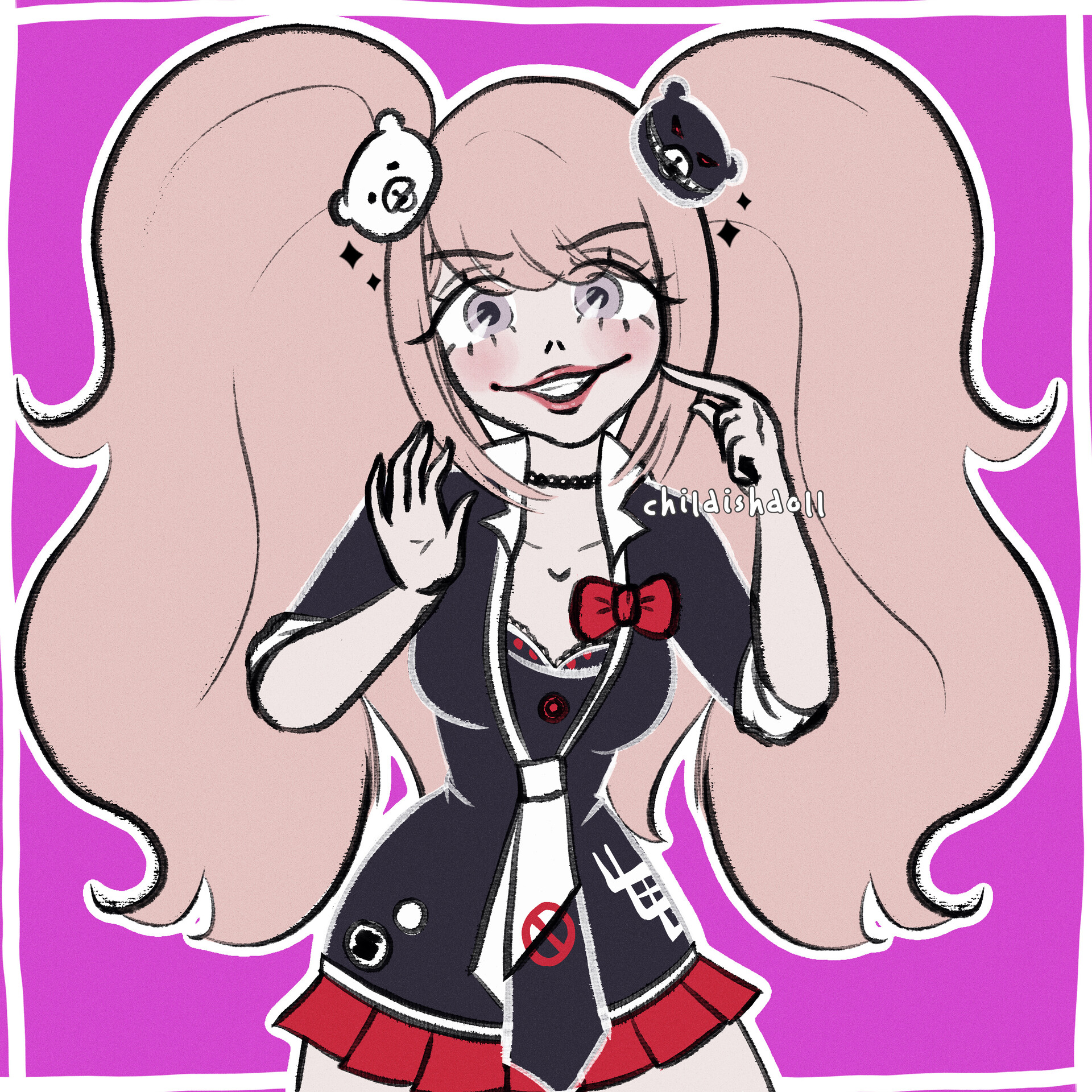 ArtStation - Junko Enoshima 🤍🖤