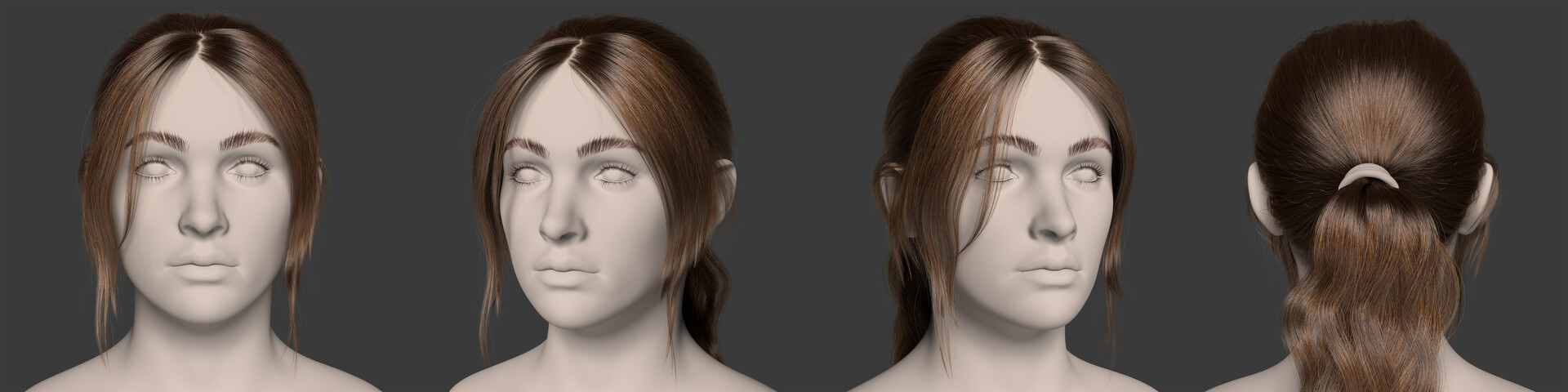 Francesca Crippa - Hair study - ponytail