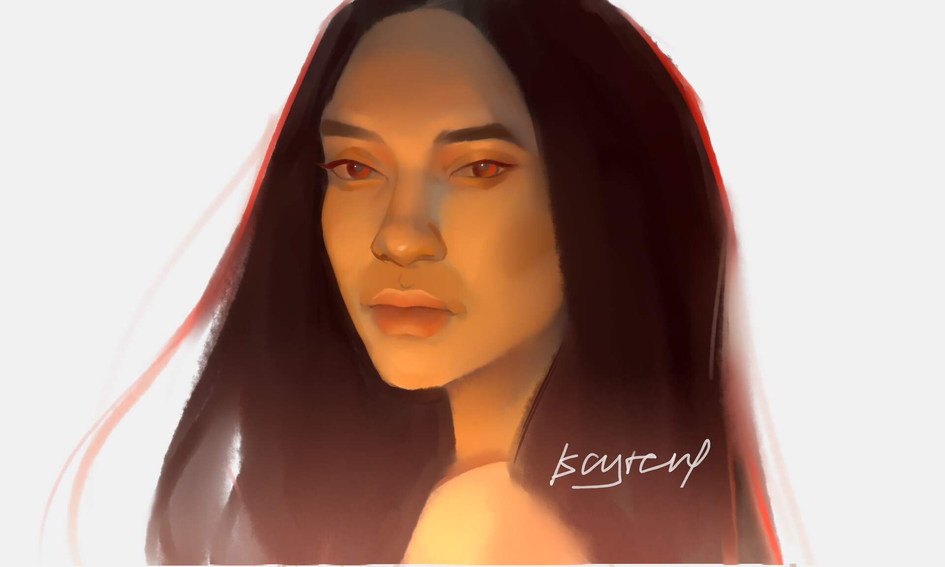 ArtStation - Sunset woman