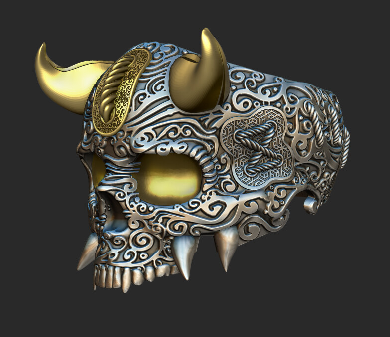 ArtStation - Skull / horns V3