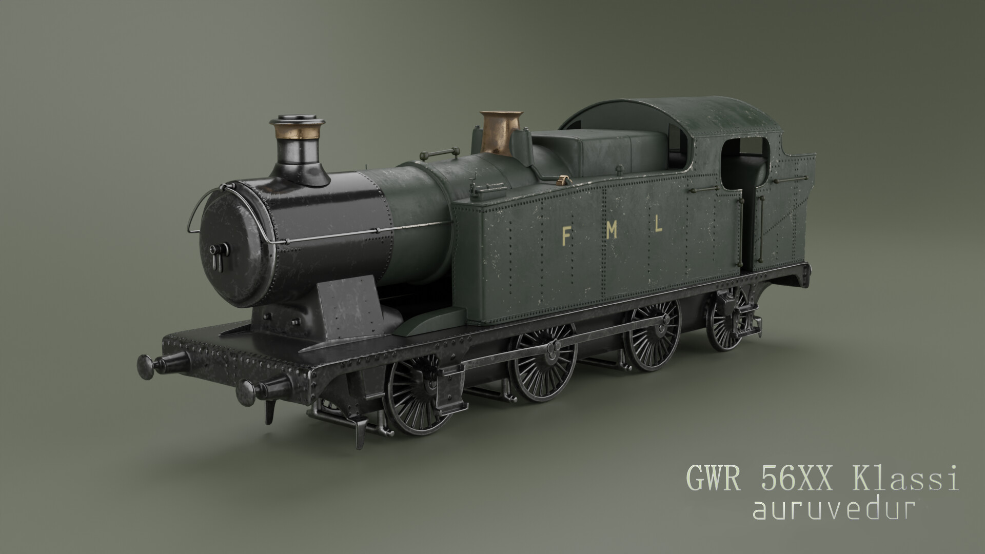 ArtStation - GWR 56XX Class steam locomotive