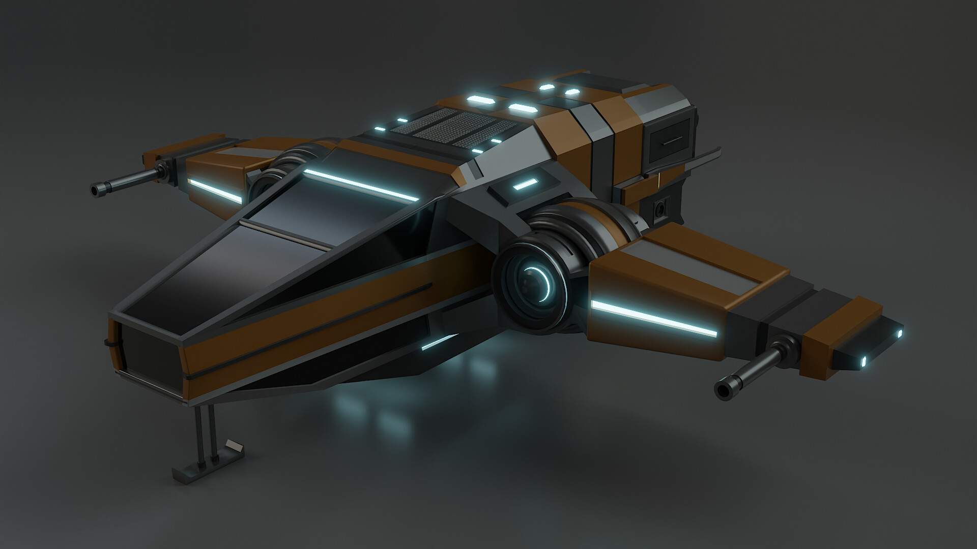 ArtStation - Spaceship 3D Model