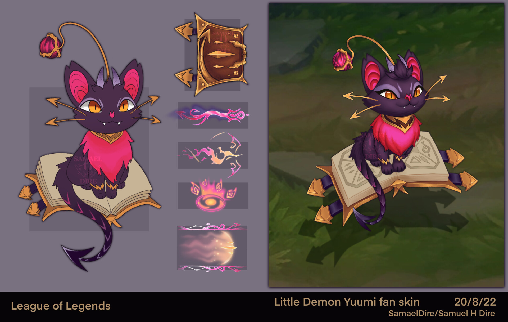 ArtStation - Little Demon Yuumi - Fan Skin