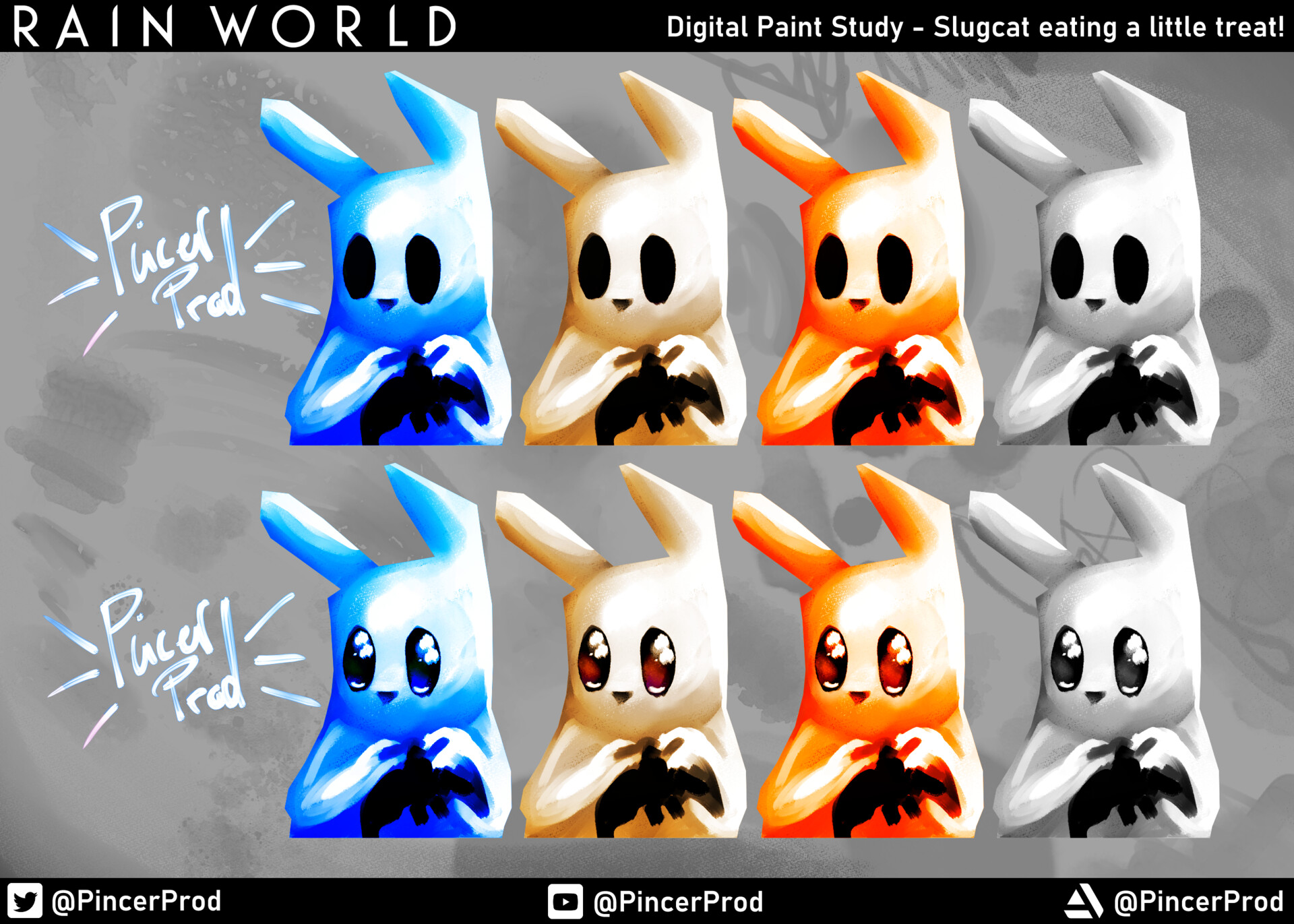 PincerProd - Slugcat - Digital Paint Study [FANART]