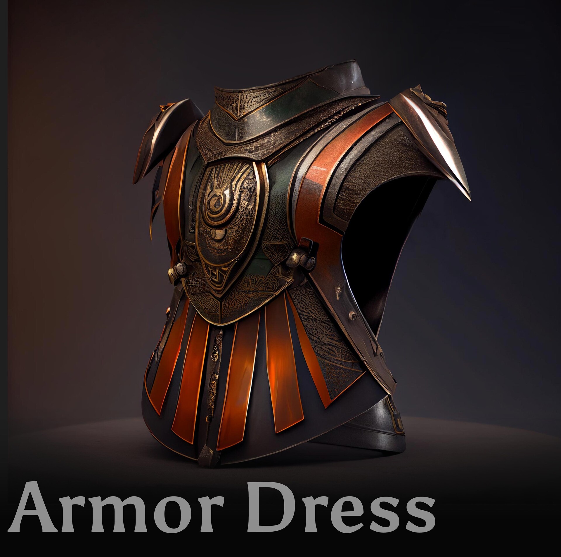 Royal Top Studio - 273 Armor Dress Reference modeling /Designing Vol 04