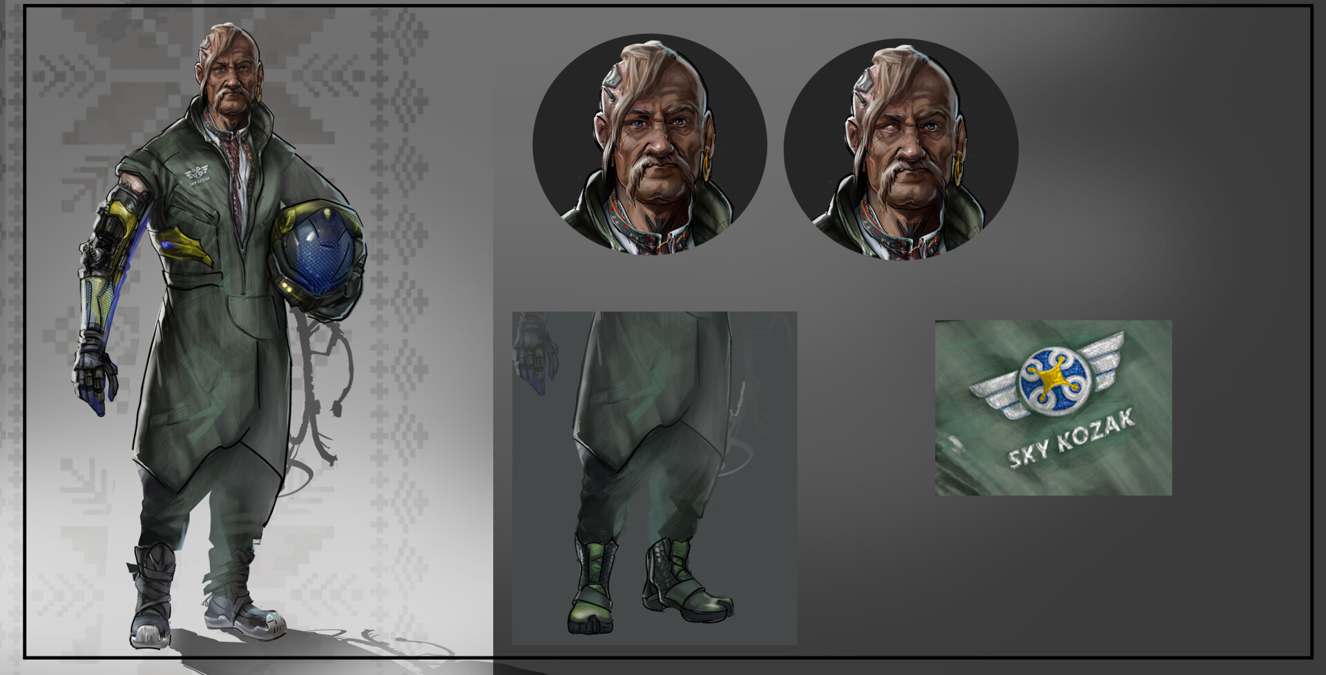 ArtStation - Concept art for the Ukrainian studio. Project Sky Kozak