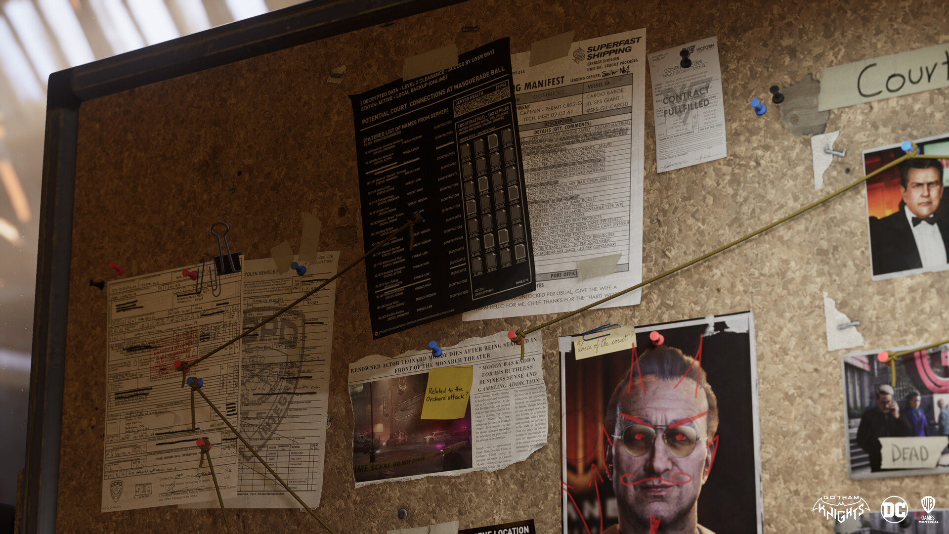 Olivier Primeau - Gotham Knights - Belfry Cinematic Evidence wall Props ...