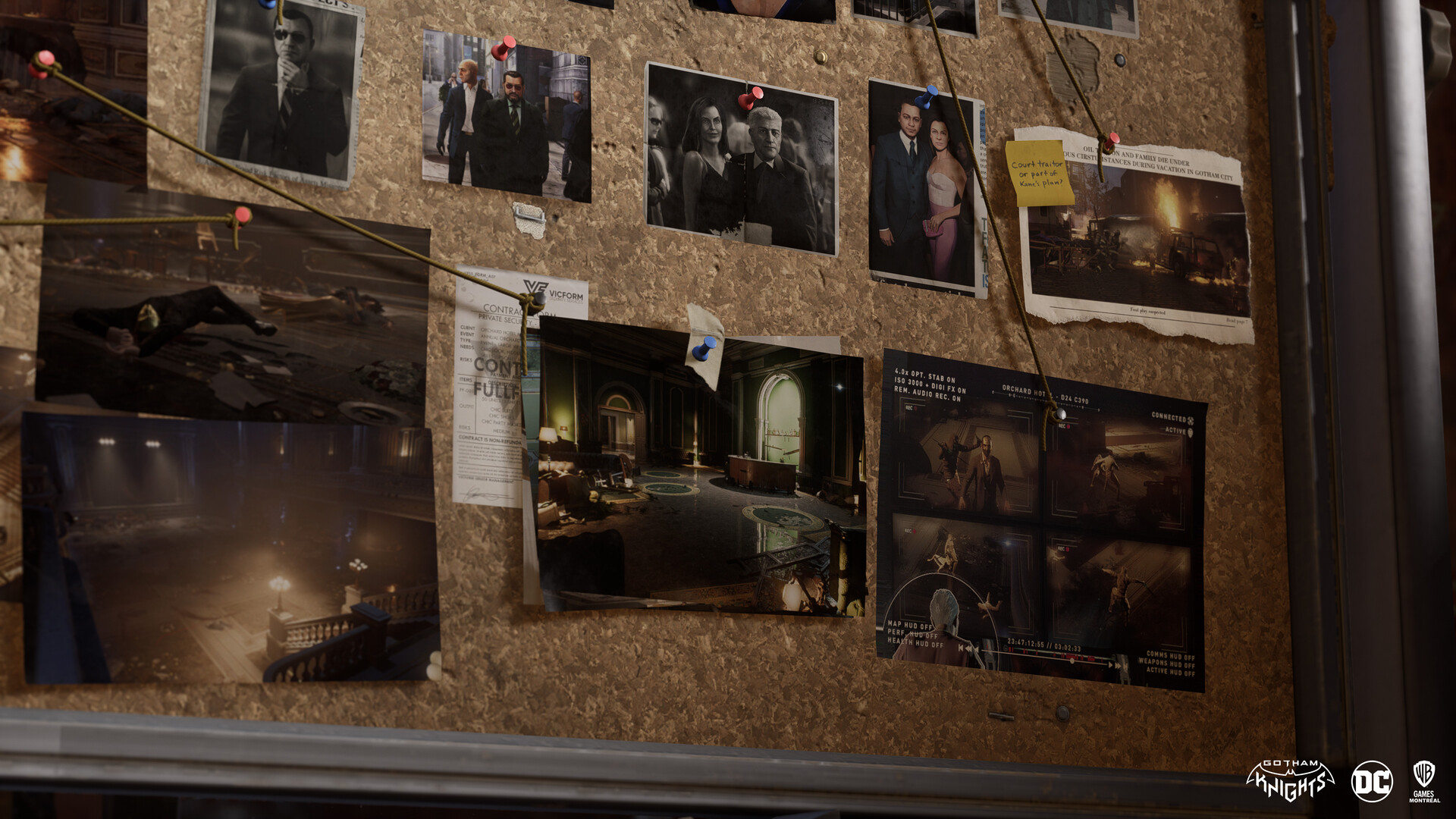 Olivier Primeau - Gotham Knights - Belfry Cinematic Evidence wall Props ...