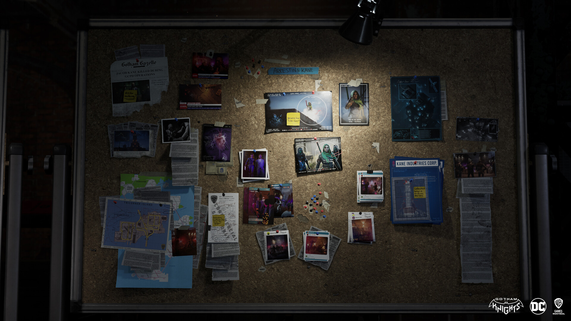 Olivier Primeau - Gotham Knights - Belfry Cinematic Evidence wall Props ...