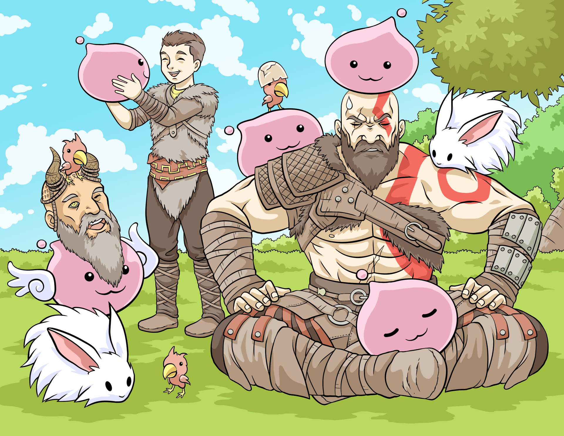 ArtStation - Dad of War Ragnarok