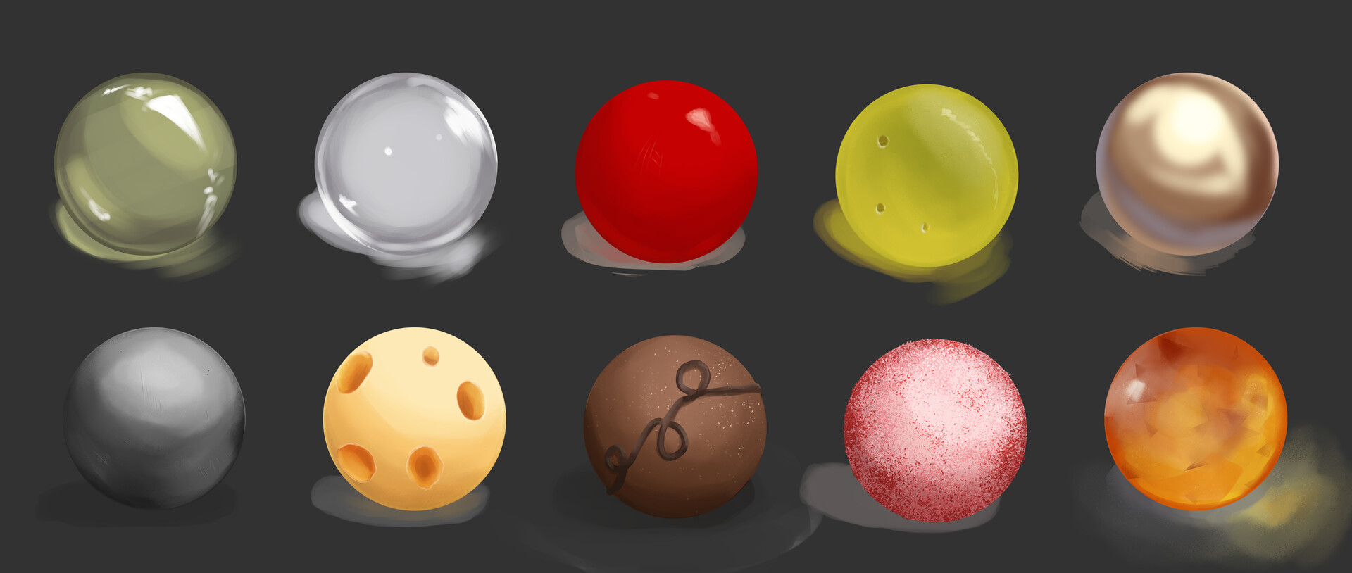 ArtStation - training of the material