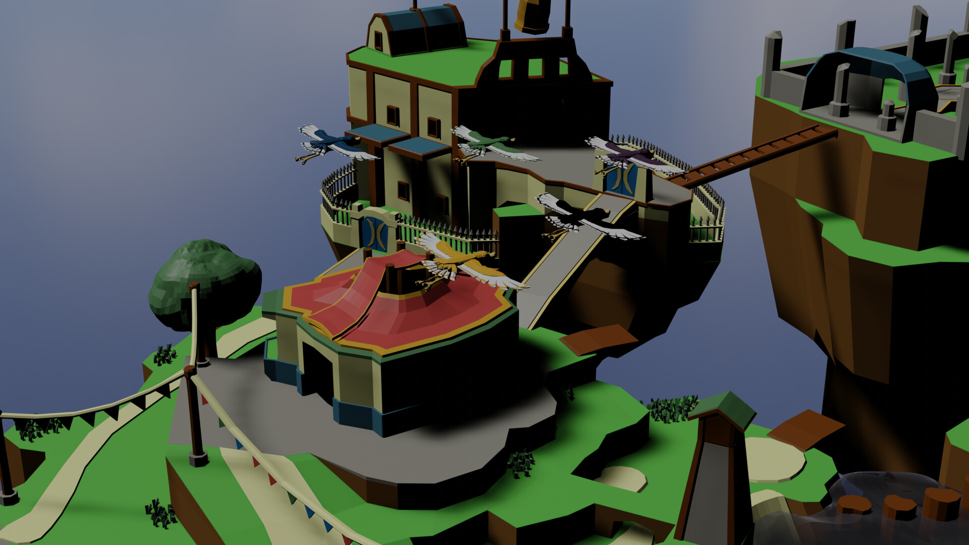 ArtStation - Skyloft LowPoly 3D Fanart