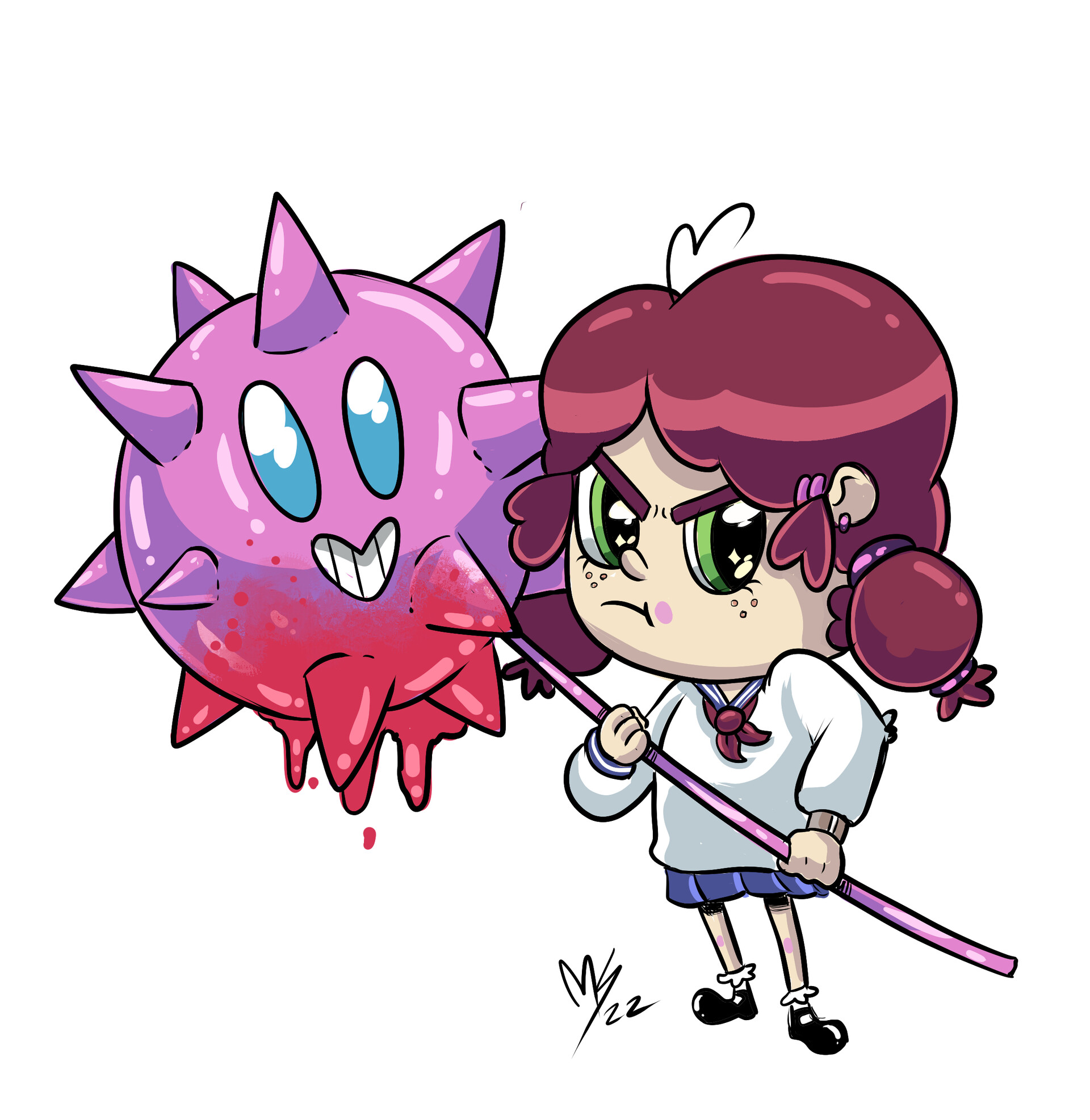 Monkey-Sensei - "Misha and Gretell" Character sheet and concept art