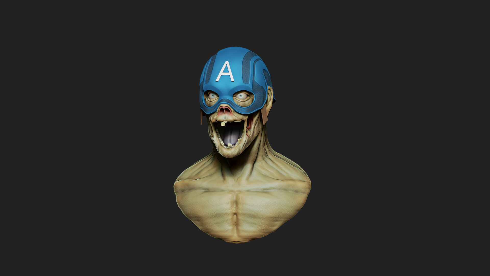 ArtStation - Zombie Captain America
