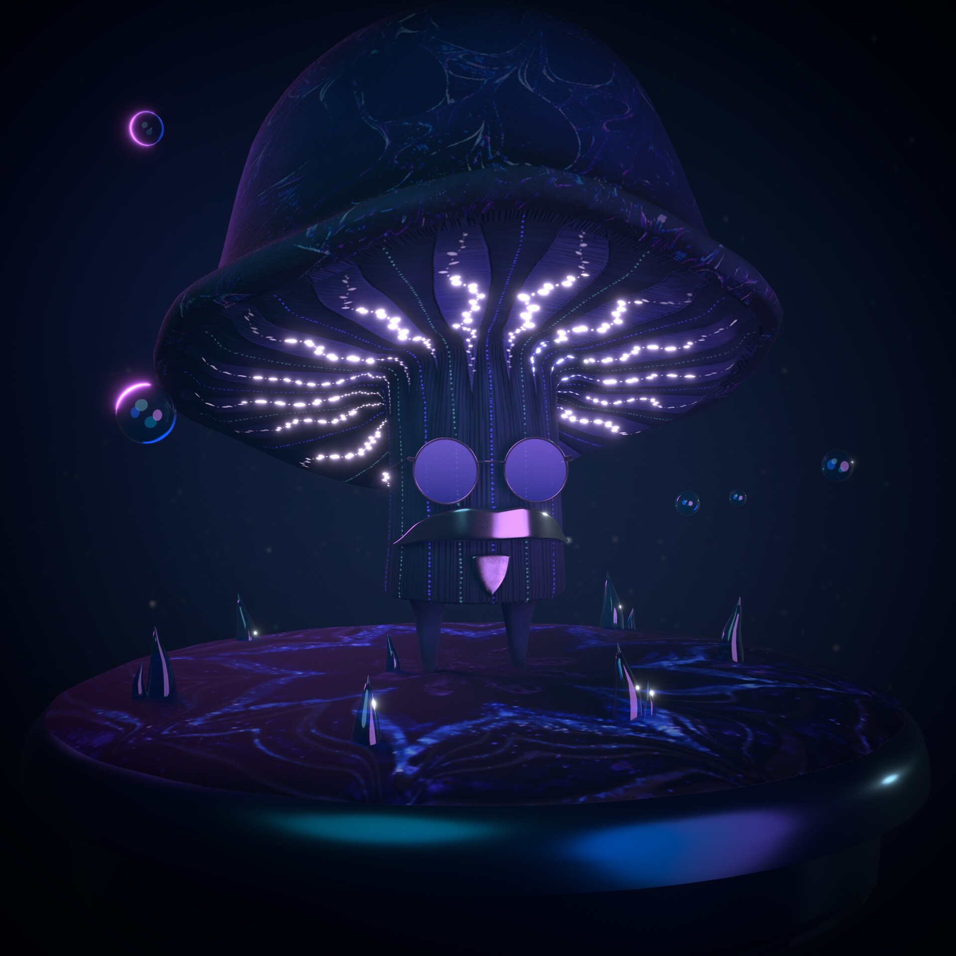 ArtStation - Magic Psychedelic Mushroom