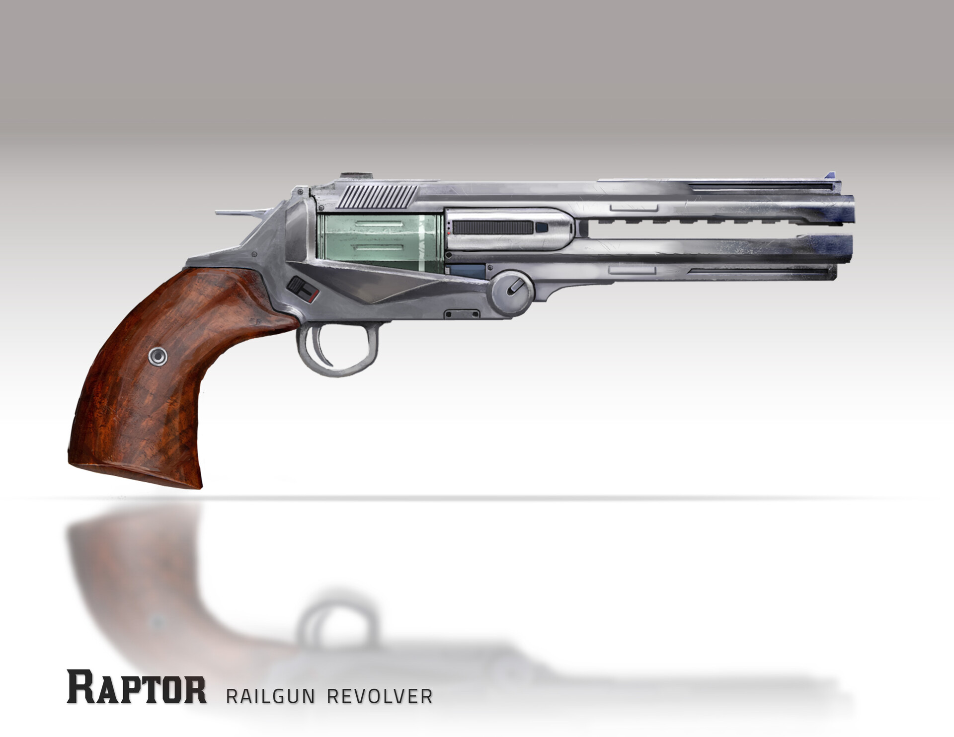 ArtStation - Rail Gun Revolver