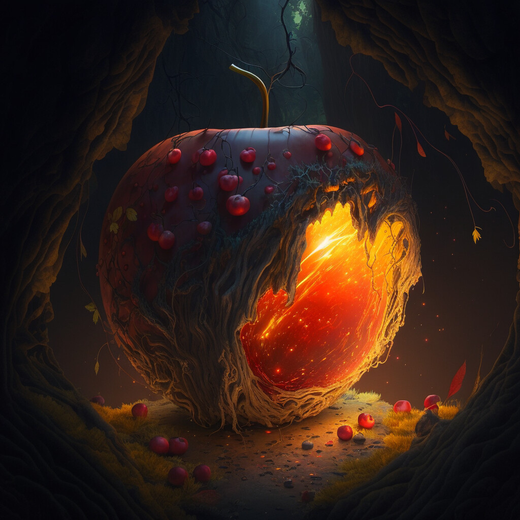 ArtStation - The Golden Apple of Fortune: A Glowing Treasure Found in ...