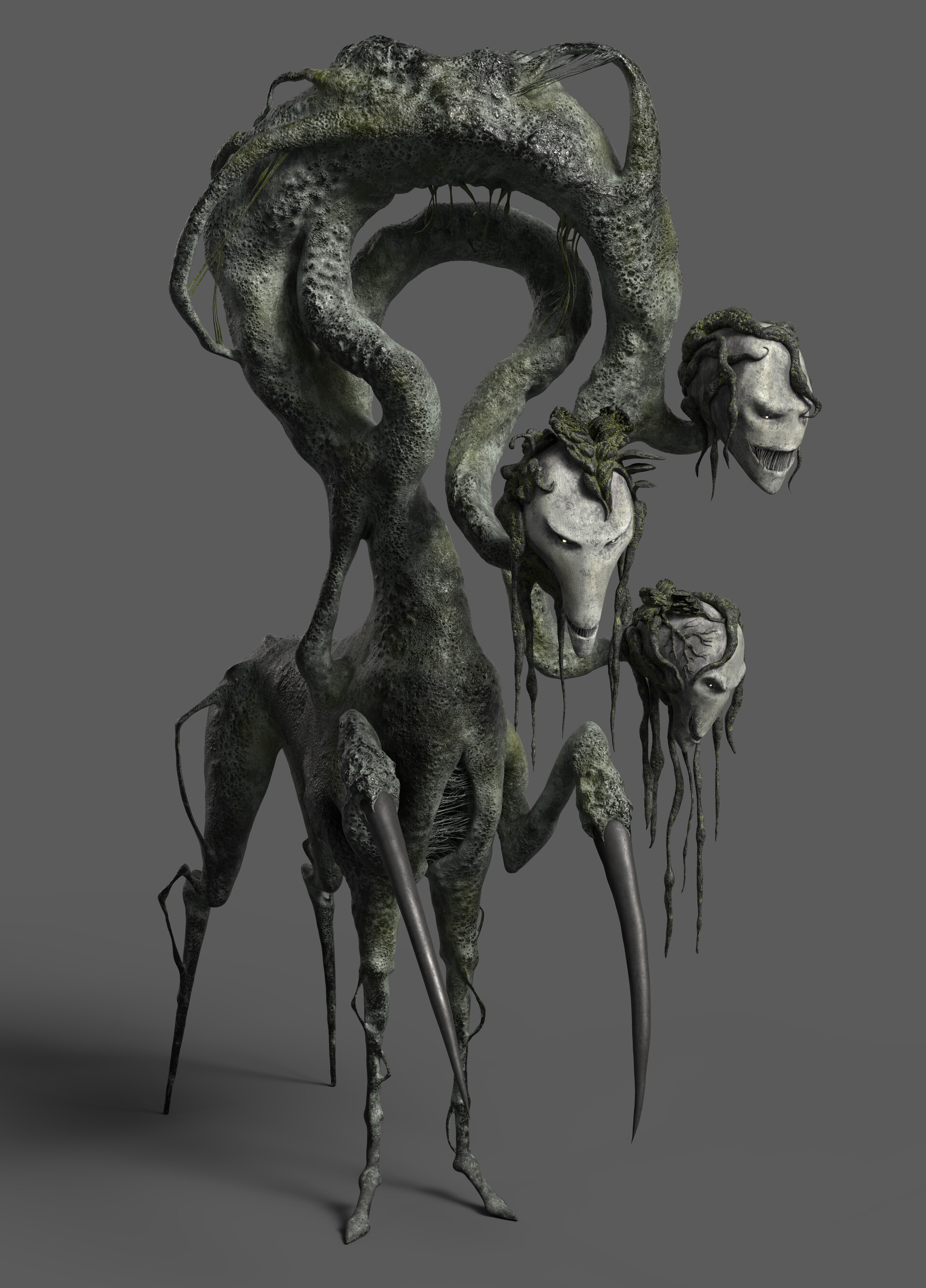 ArtStation - "3 Headed Monster"
