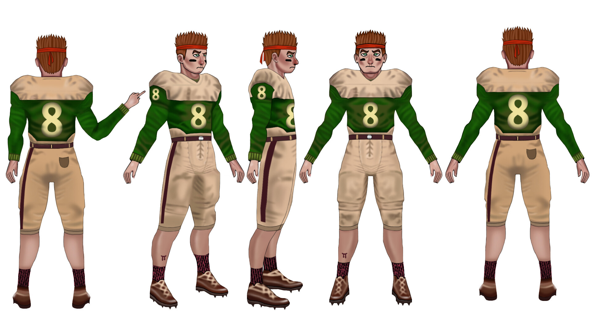 ArtStation - Athletic character turnaround sheet