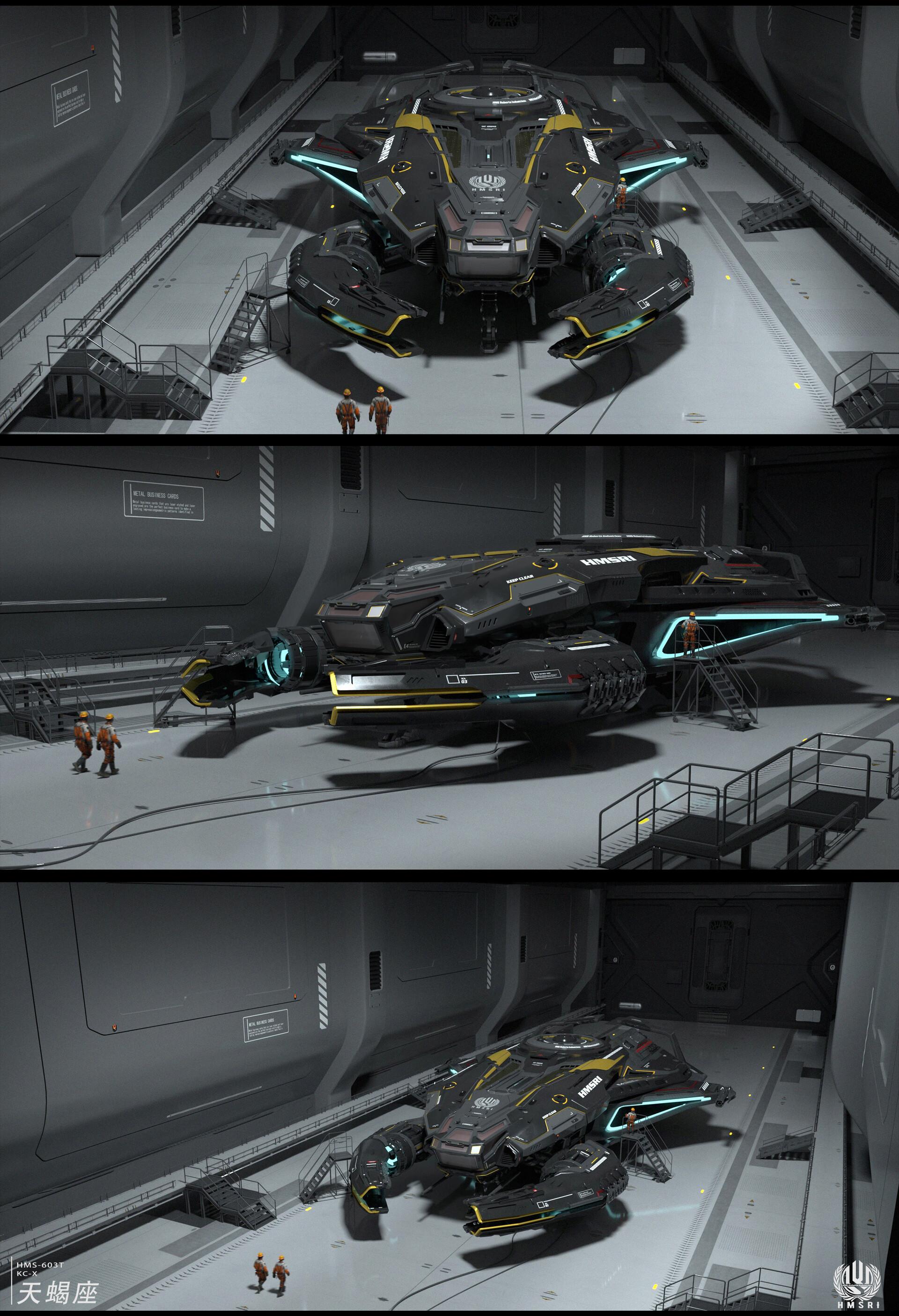 Tanaka Guagua - 天蝎座-战机【BLENDER练习】