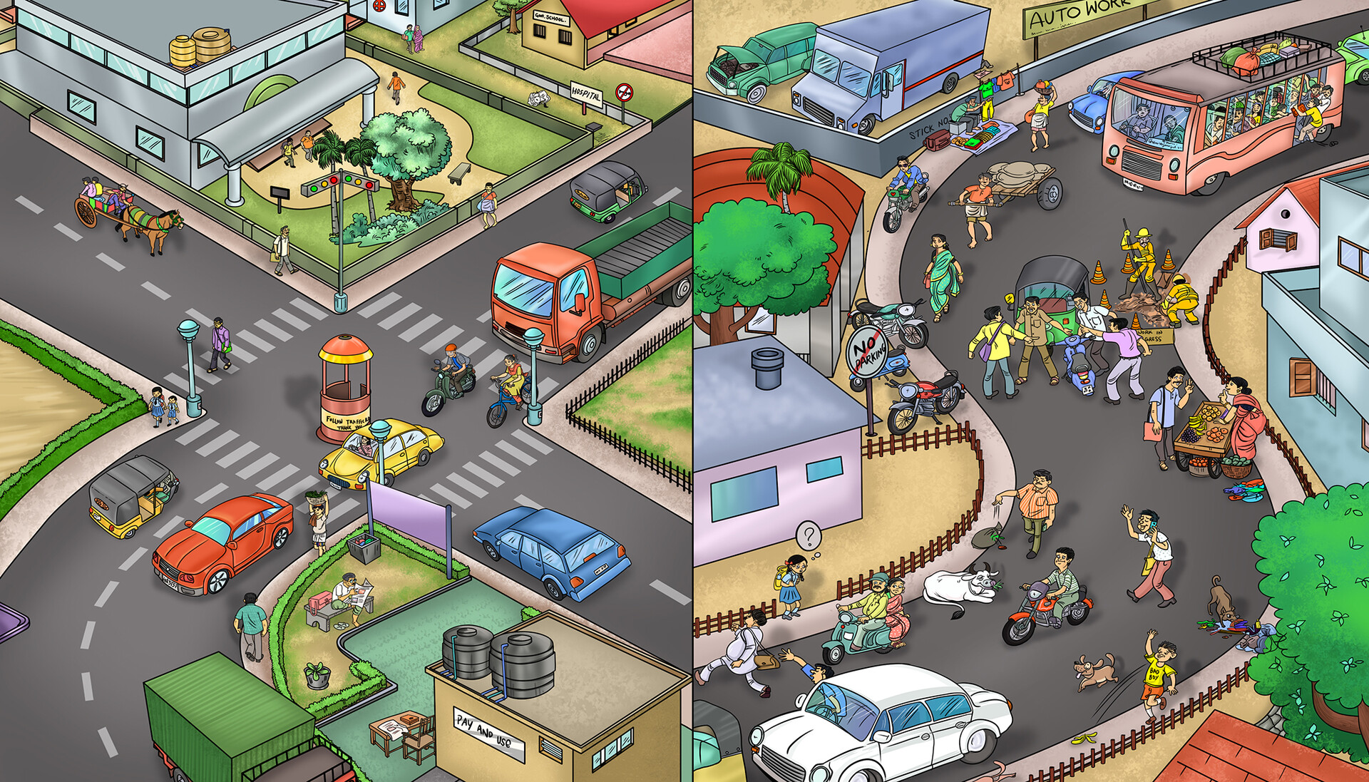 ArtStation - City And Village Traffic