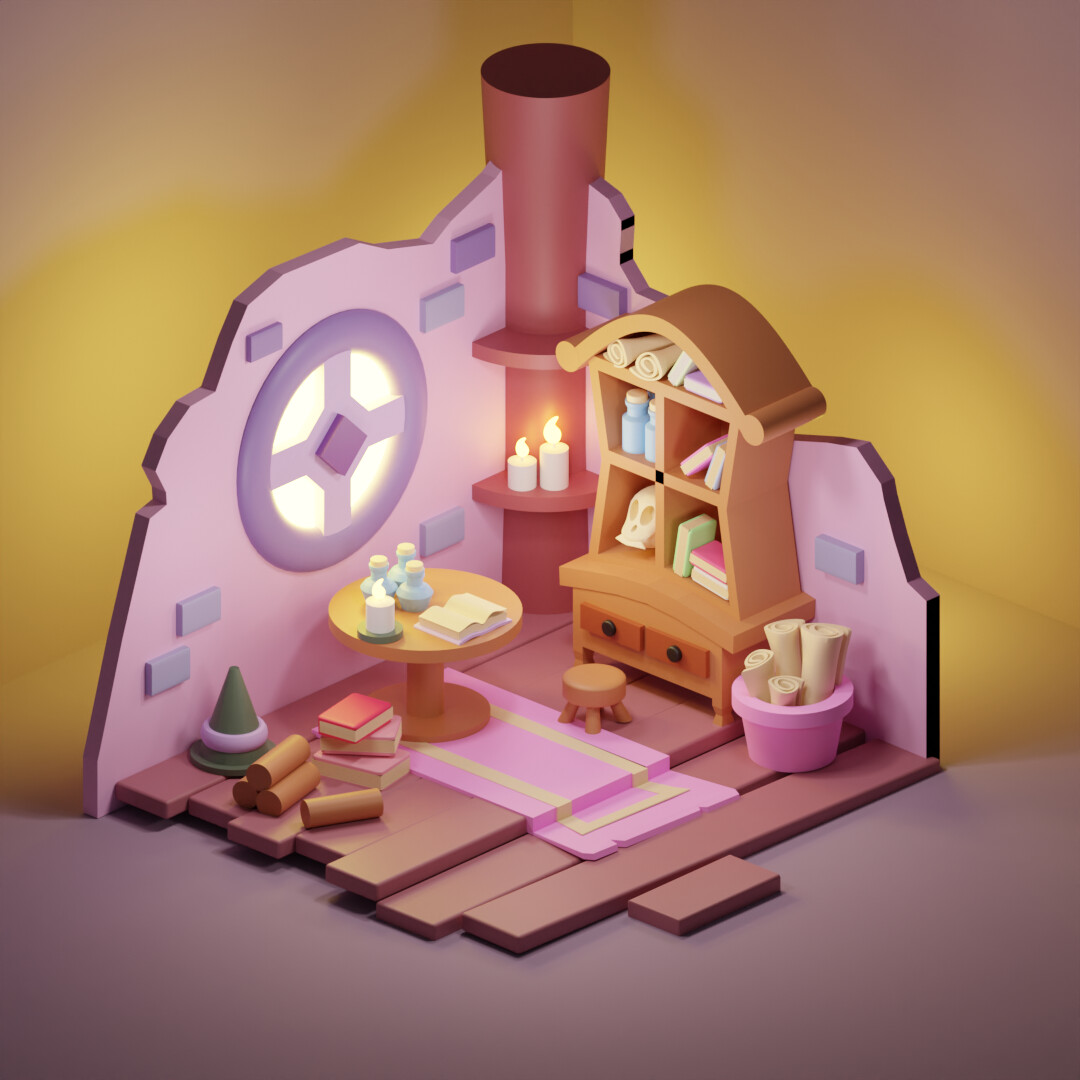 ArtStation - 3D Isometric Home