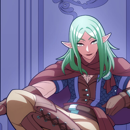 ArtStation - Half elf bard Sass