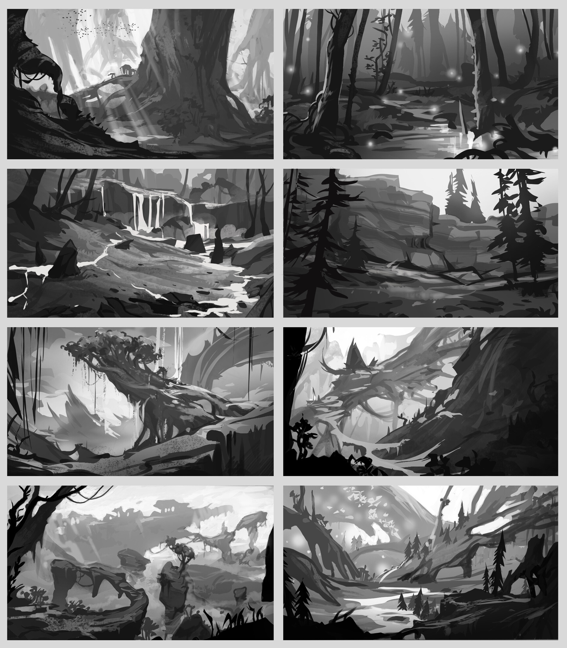ArtStation - magical forest.