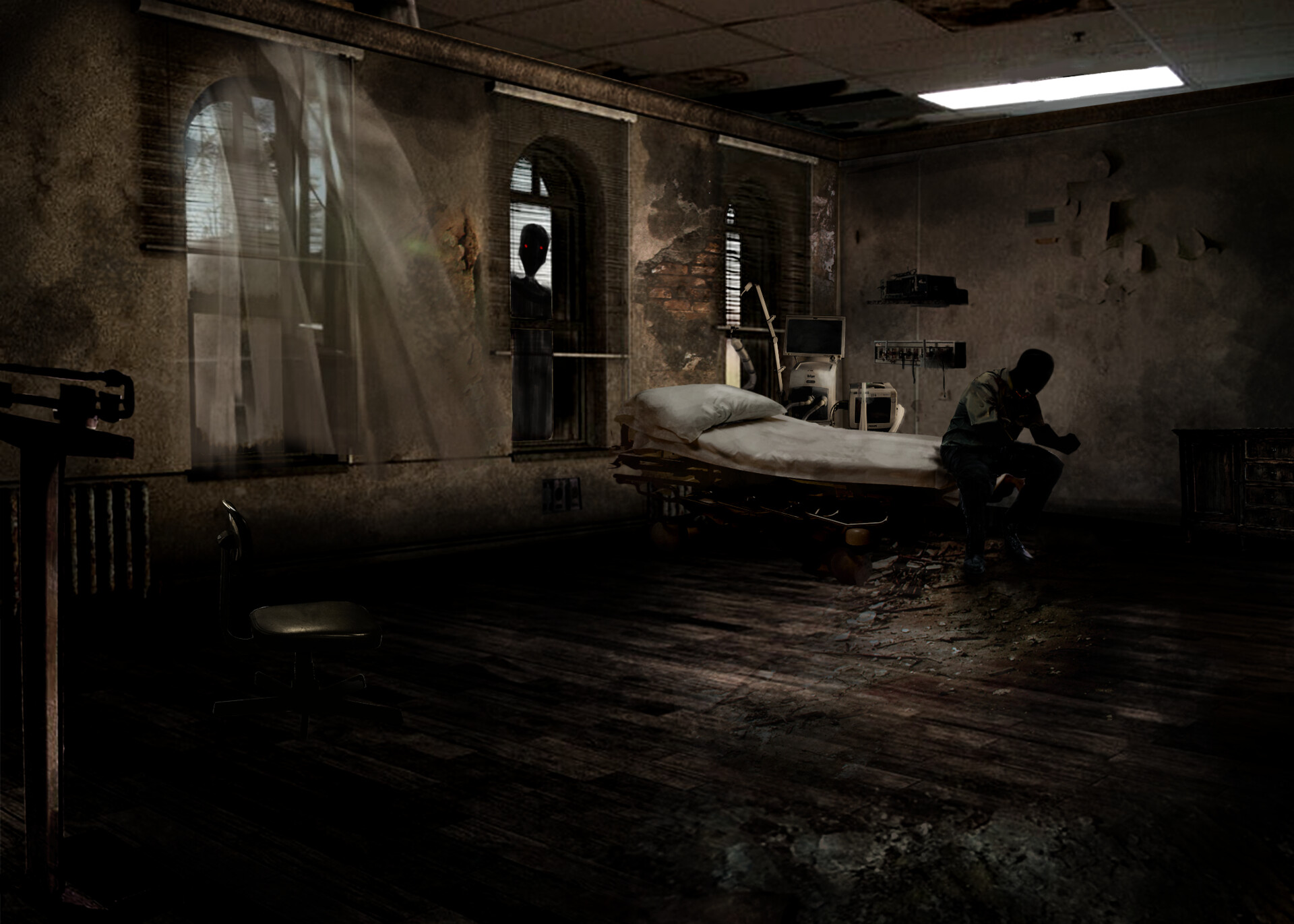 ArtStation - Hospital Concept for Horror Game