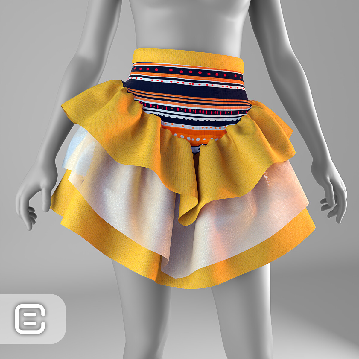 ArtStation - Woman clothing / 10 Type of skirt VOL2 / Marvelous Designer