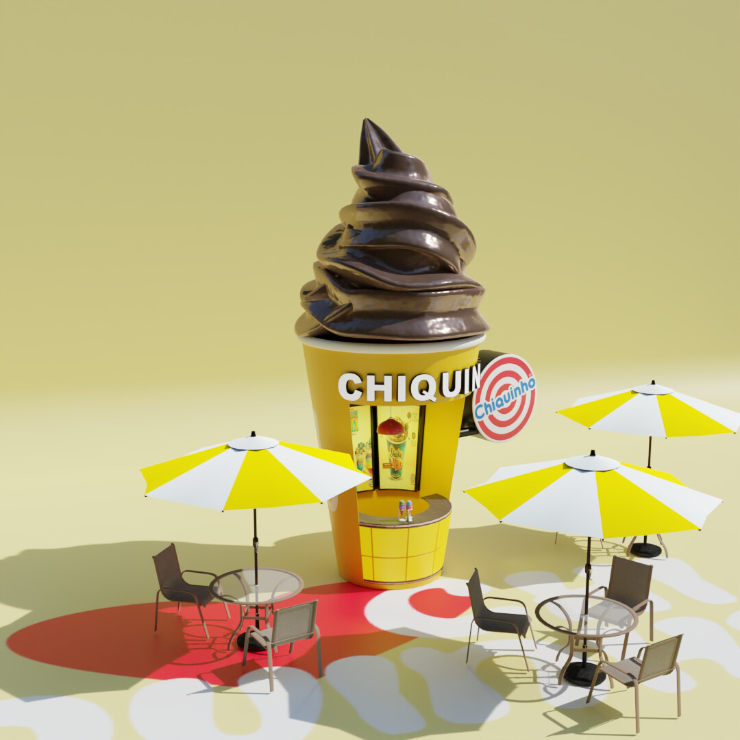 ArtStation - Ice Cream Model LowPoly
