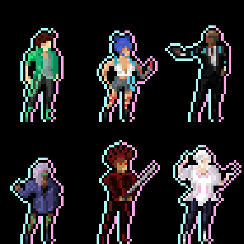 ArtStation - Cyberpunk Themed Sprites