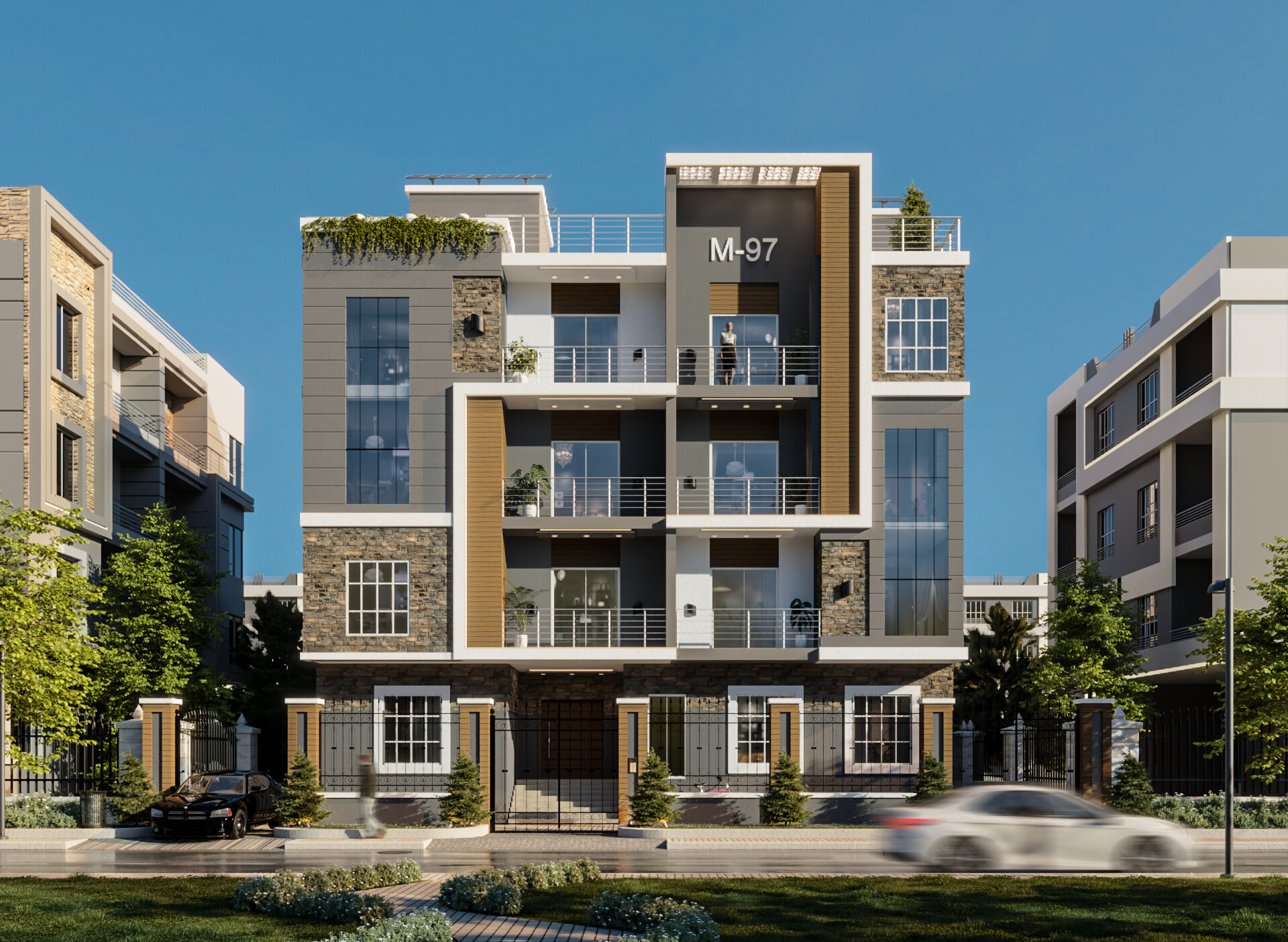 ArtStation - Apartment Building Archviz Day/Night