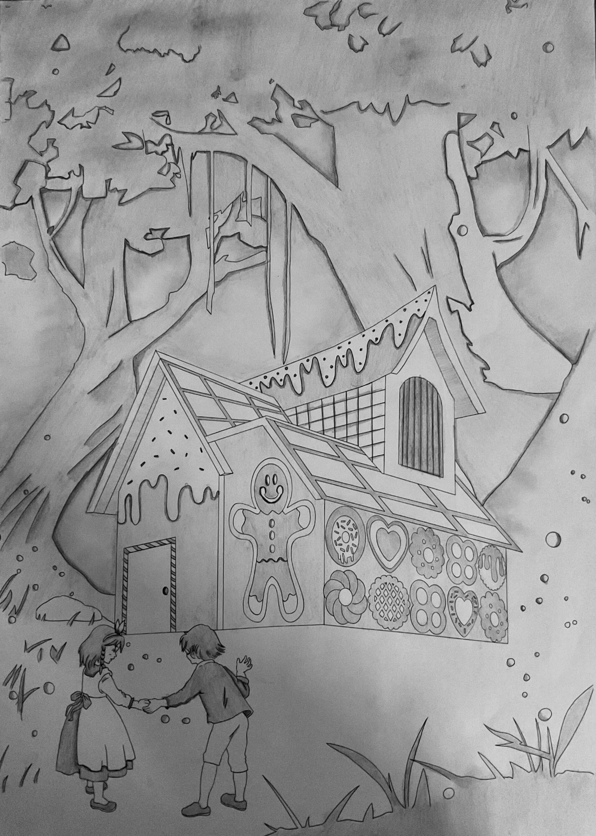 coloring pages hansel and gretel