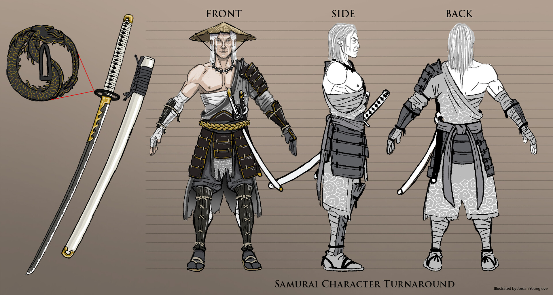 Jordan Younglove - Samurai Character Sculpt - "The Nameless Ronin"