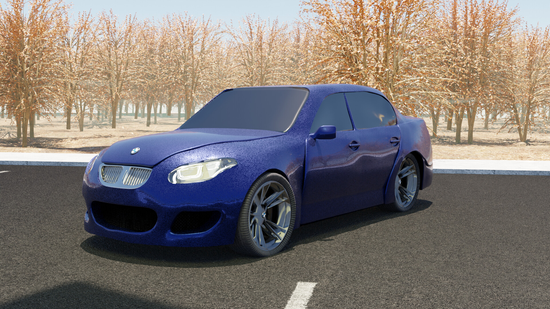 ArtStation - Modelado de auto 3D en blender
