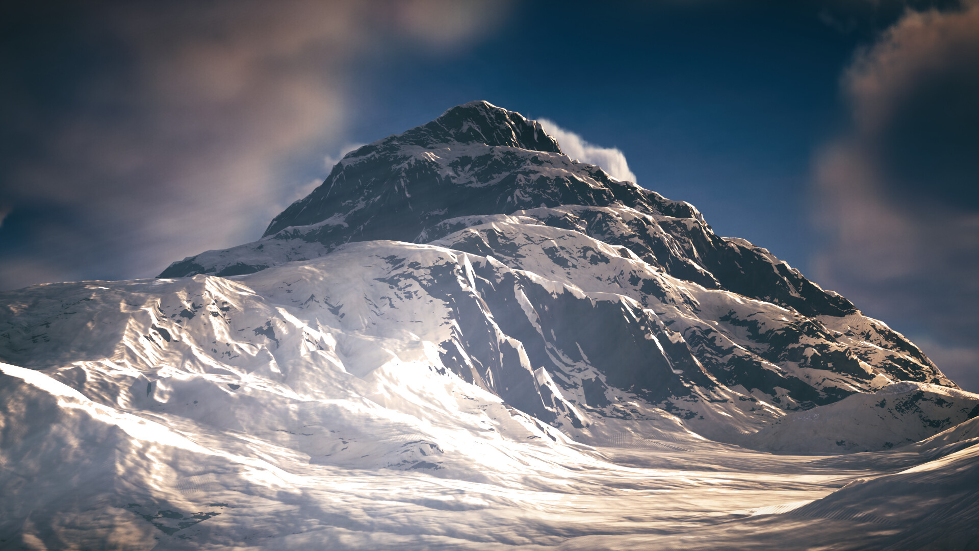 ArtStation - SNOWY MOUNTAIN