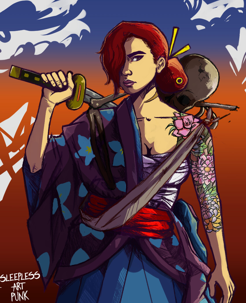 ArtStation - Vengeful Samurai