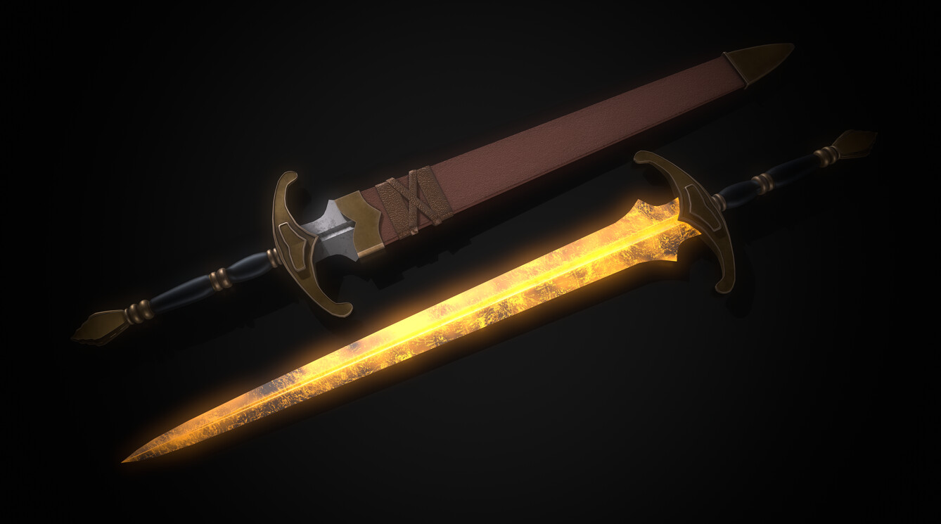 ArtStation - Auereum Sheathed Sword