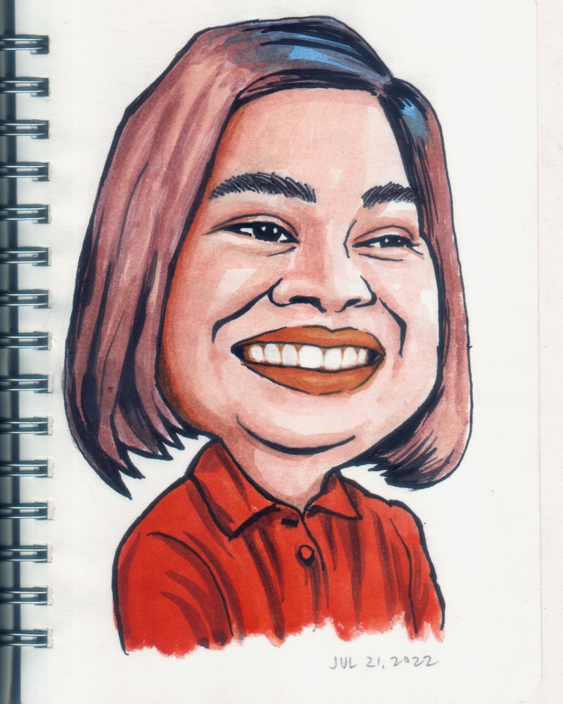 Dan Viloria - Traditional Caricature: Sara Duterte