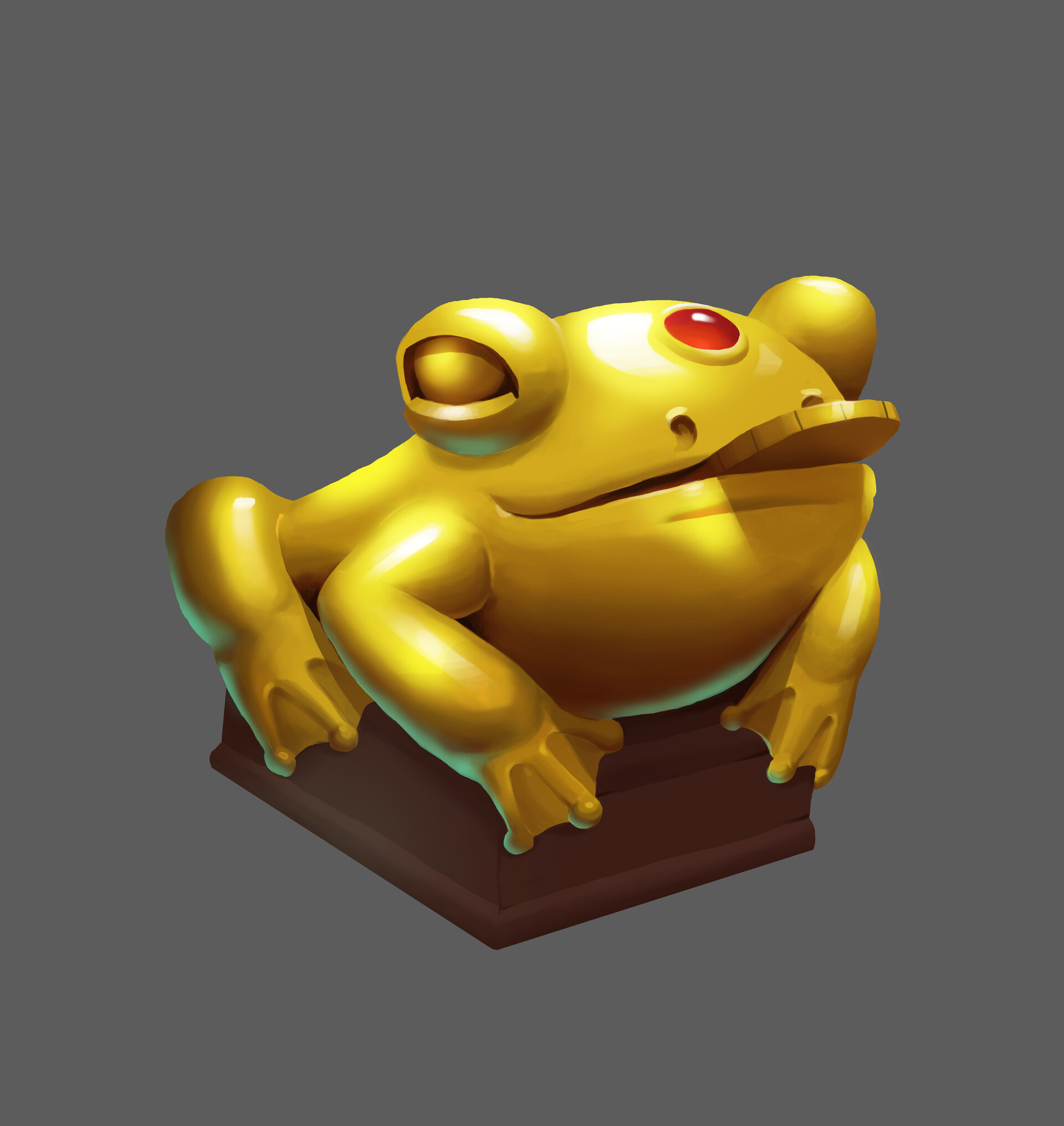 ArtStation - Golden frog icon
