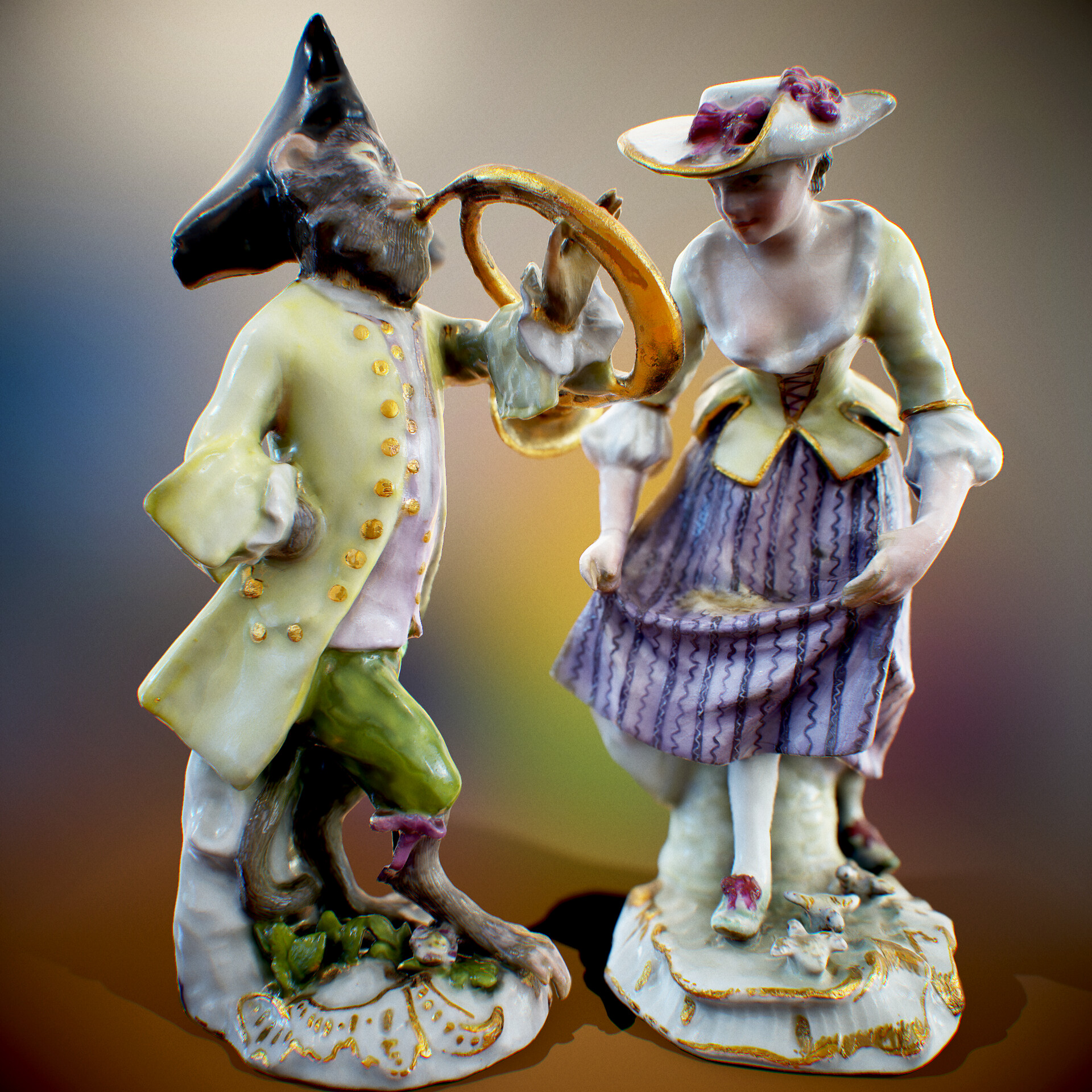 Marcin Solarz - Statuette of a Monkey Playing the Horn | Free download CC0