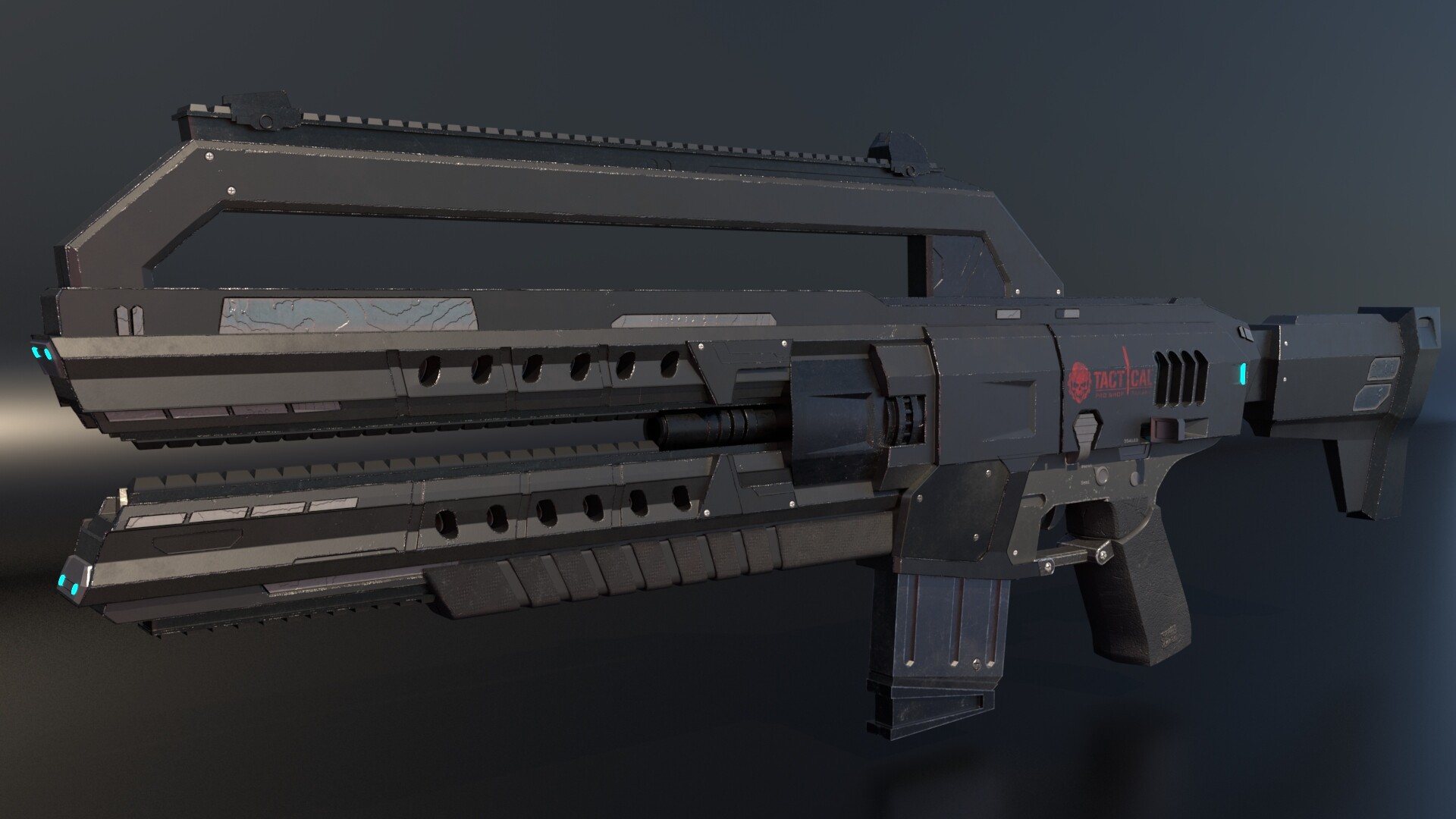 ArtStation - Sci-fi plasma rifle