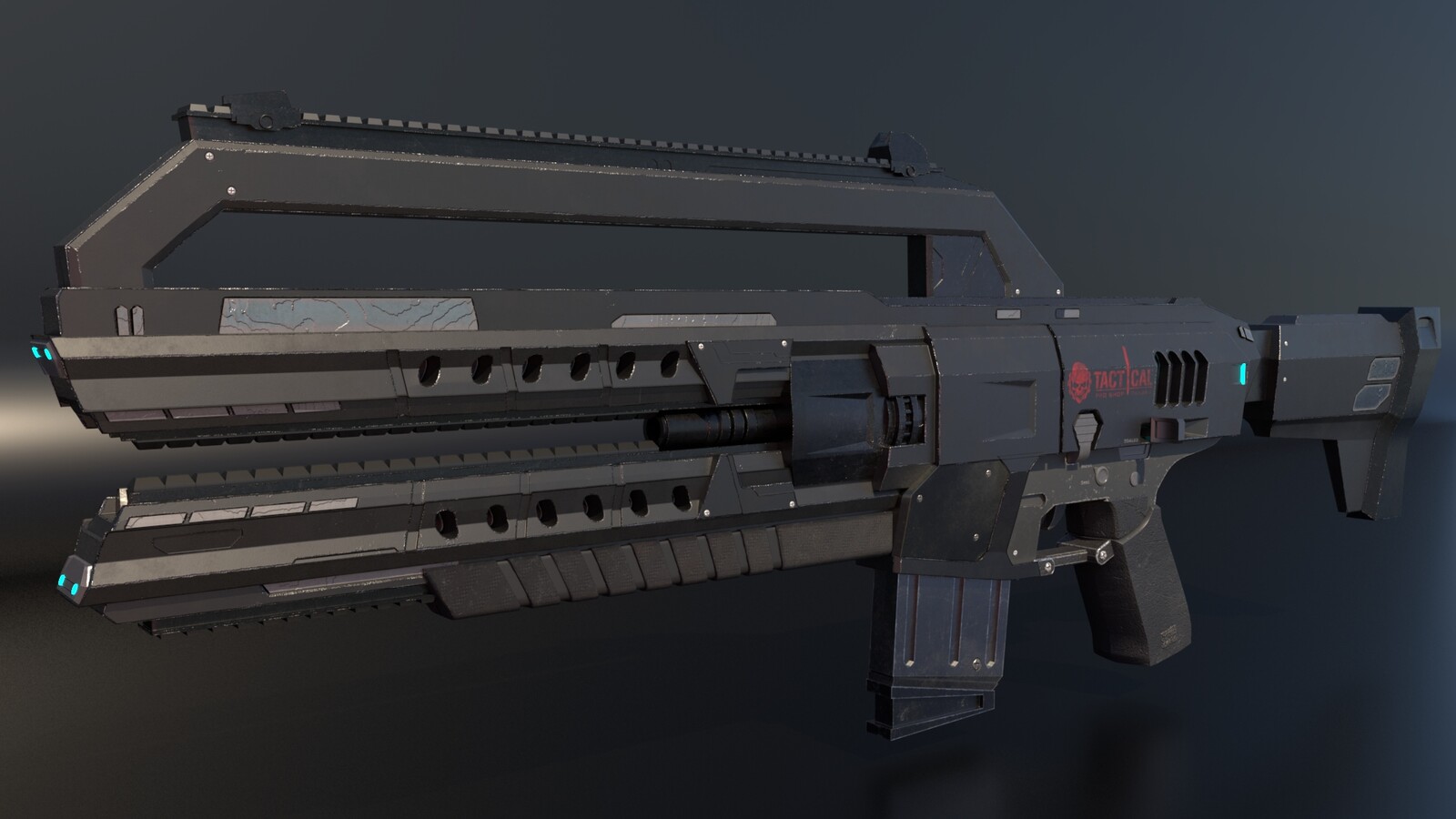 Manas Deb - Sci-fi plasma rifle