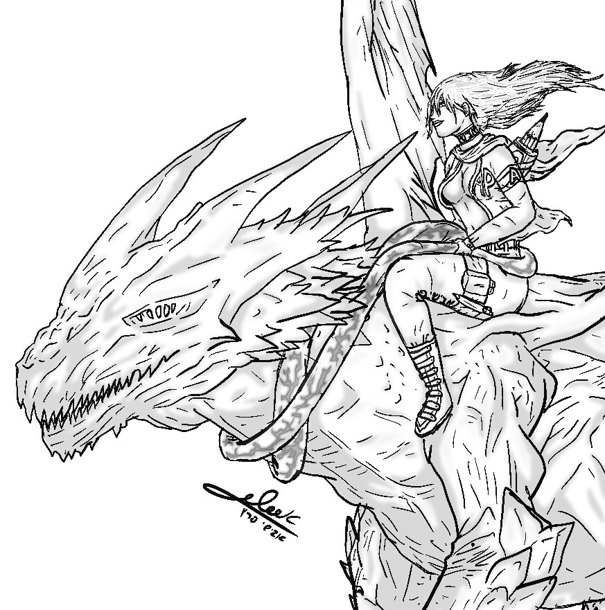 dragon warrior coloring pages