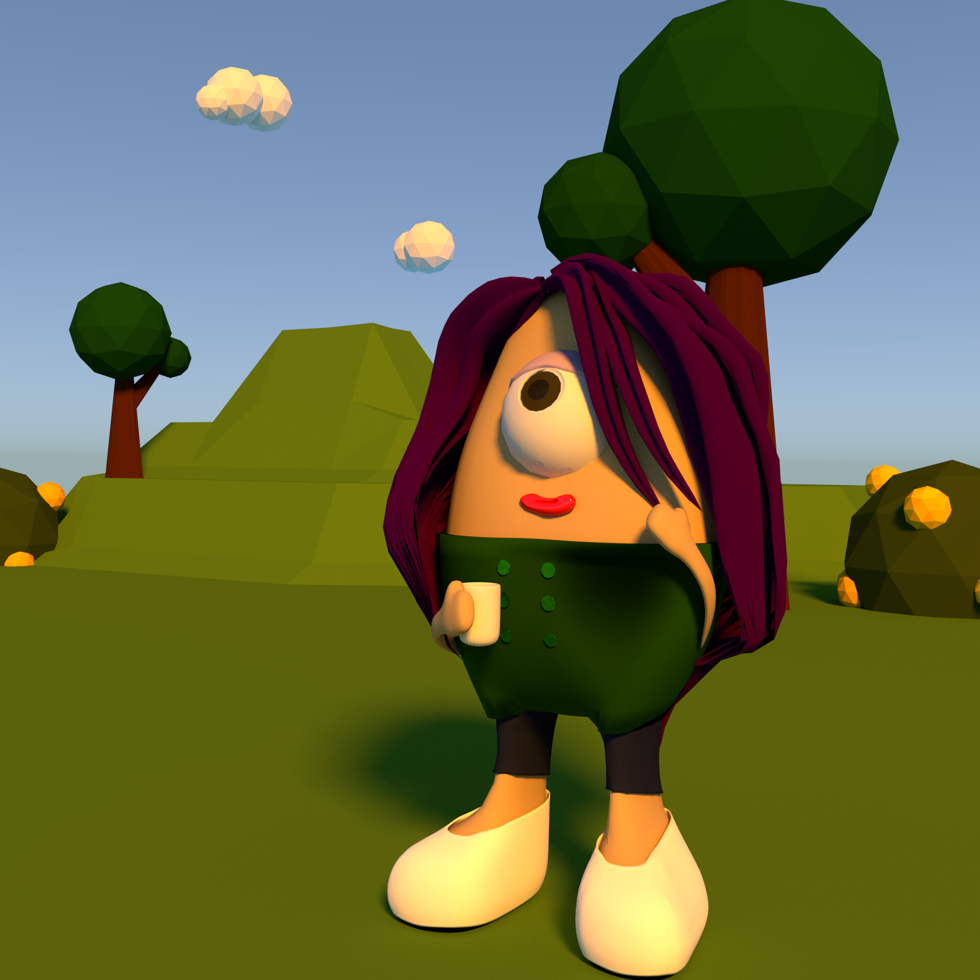 ArtStation - Low Poly scene