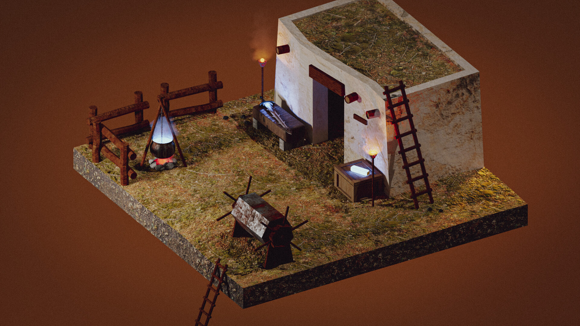 ArtStation - GOTHIC 1 DIORAMA